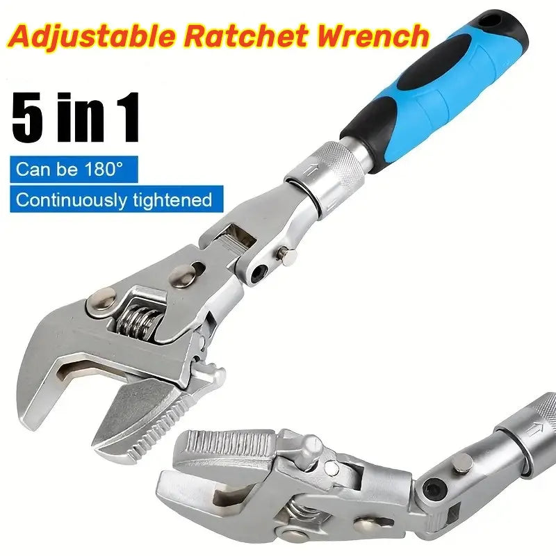5-in-1 Adjustable Torque Rotating Ratchet Wrench BL-TL241