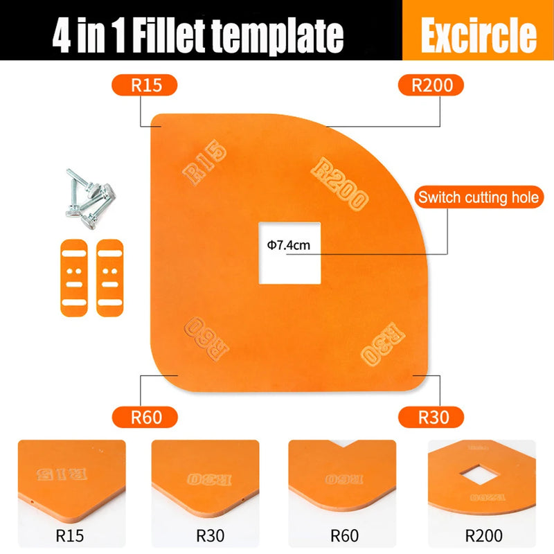Woodworking Fillet Radius Template BL-TL297 – FSBOLING