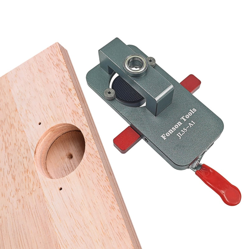 Concealed Hinge Jig 26mm/35mm Hinge Boring Bit Woodworking Drilling Gu ...